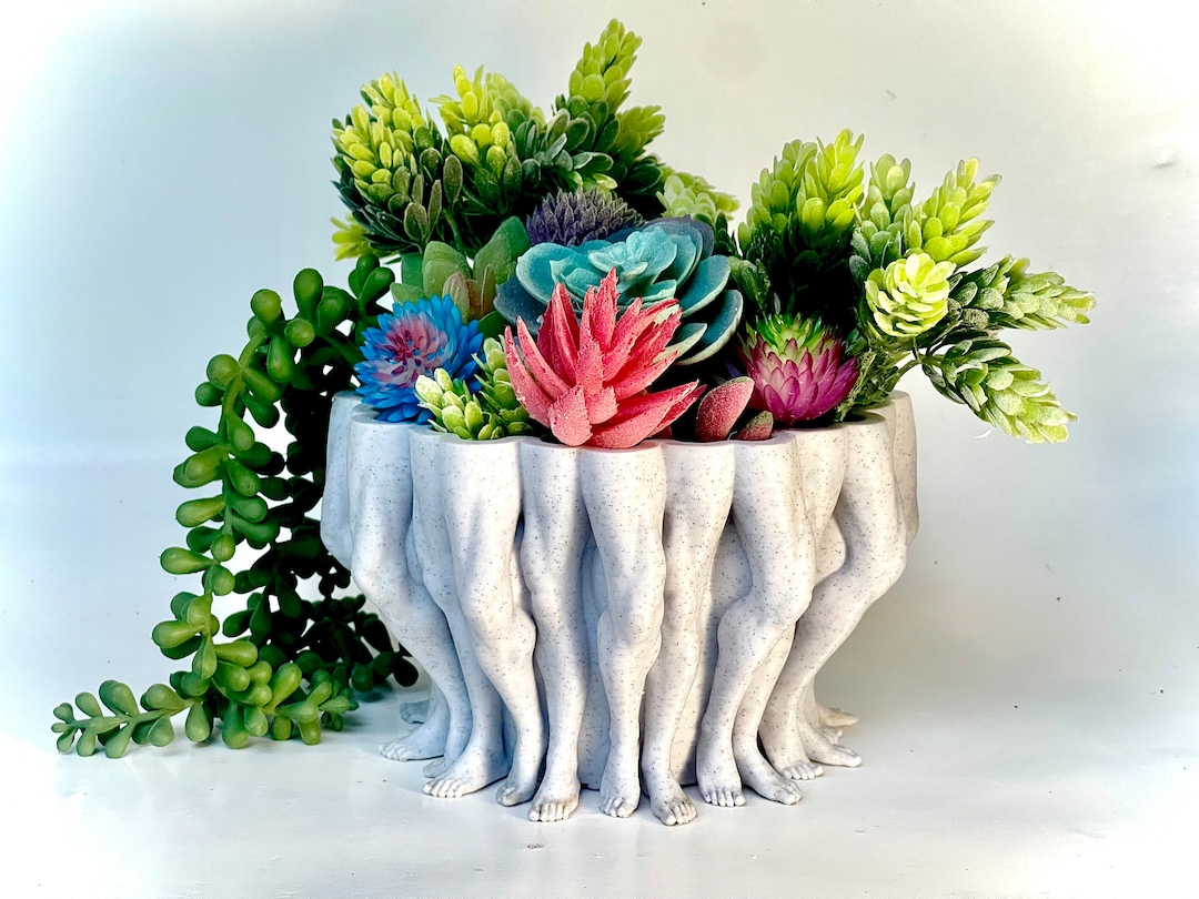 3D Printed Poly Legs Plant Pot: Unique Home Decor - Etsy