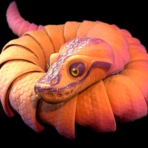 Ball Python Snake 3d Printing Snake Python Articulated Fidget - Etsy