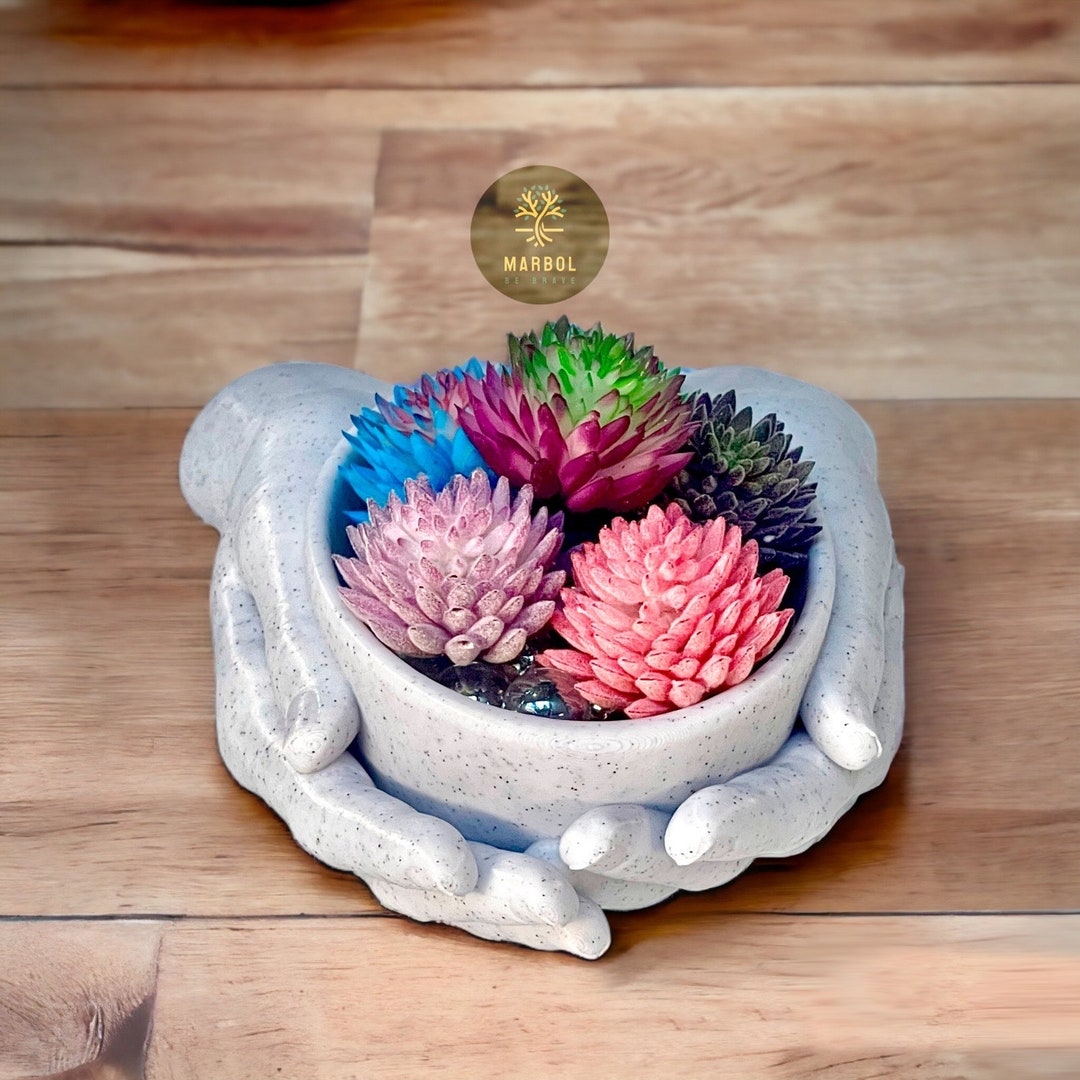 Hands Plant Pot Hands Bowl With Drainage Hole Key Holder Fruit Bowl ...