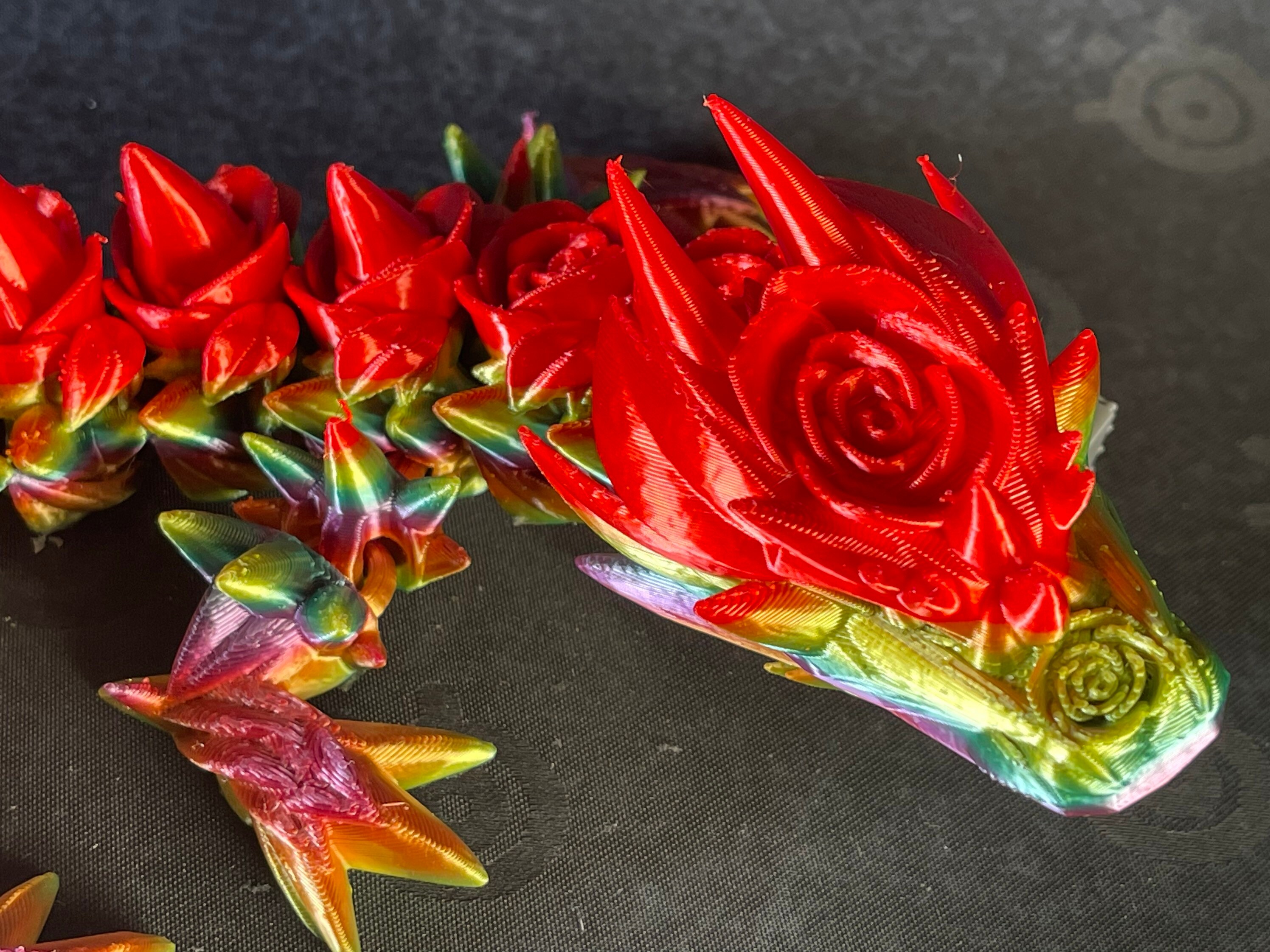 Articulated Rose Dragon Fidget Toy: Stress Relief Desk Toy - Etsy