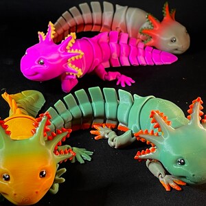 Axolotl Fidget Sensory Cute Happy Axolotl Articulated - Etsy