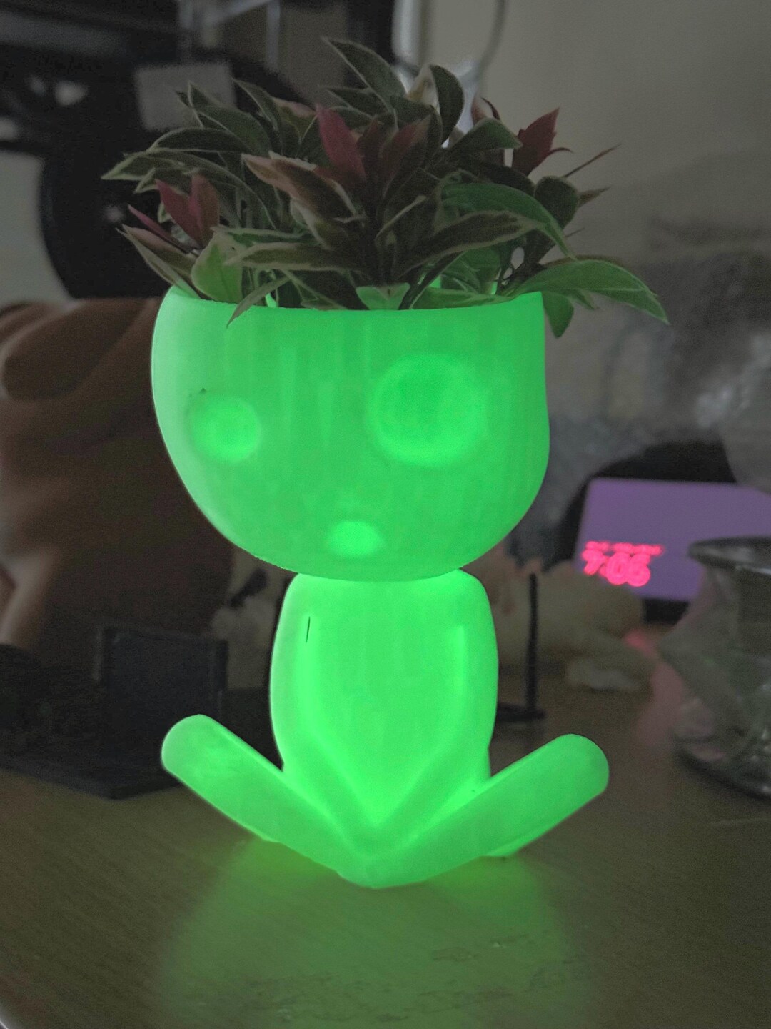 Glow in the Dark Kodama Planter: 3D Printed Succulent Pot With Drainage ...