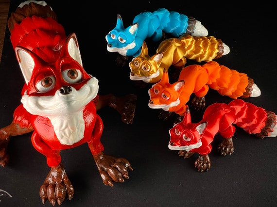 Fox Articulated Flexi Fox Desk Toy Fox high Definition - Etsy