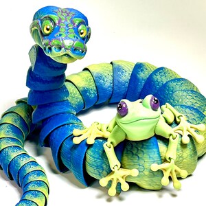 Ball Python Snake 3d Printing Snake Python Articulated Fidget Toy Hand ...