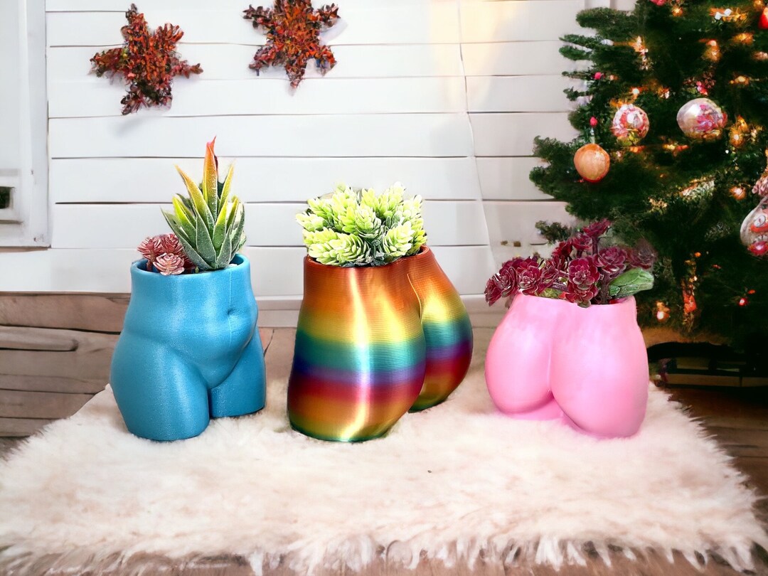 Butt Planter, Woman Body Planter, Booty Pot Vase, With Drainage Hole ...