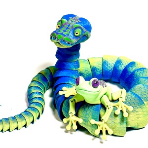 Ball Python Snake 3d Printing Snake Python Articulated Fidget - Etsy