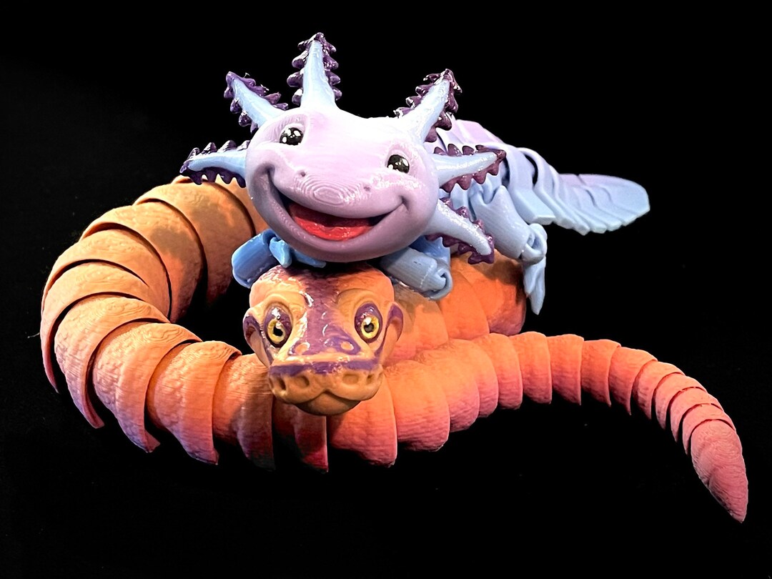 Ball Python Snake 3d Printing Snake Python Articulated Fidget - Etsy