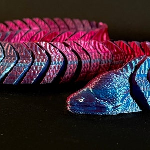 Large Articulated Eel: 23" 3D Printed Flexi Fidget Toy - Etsy