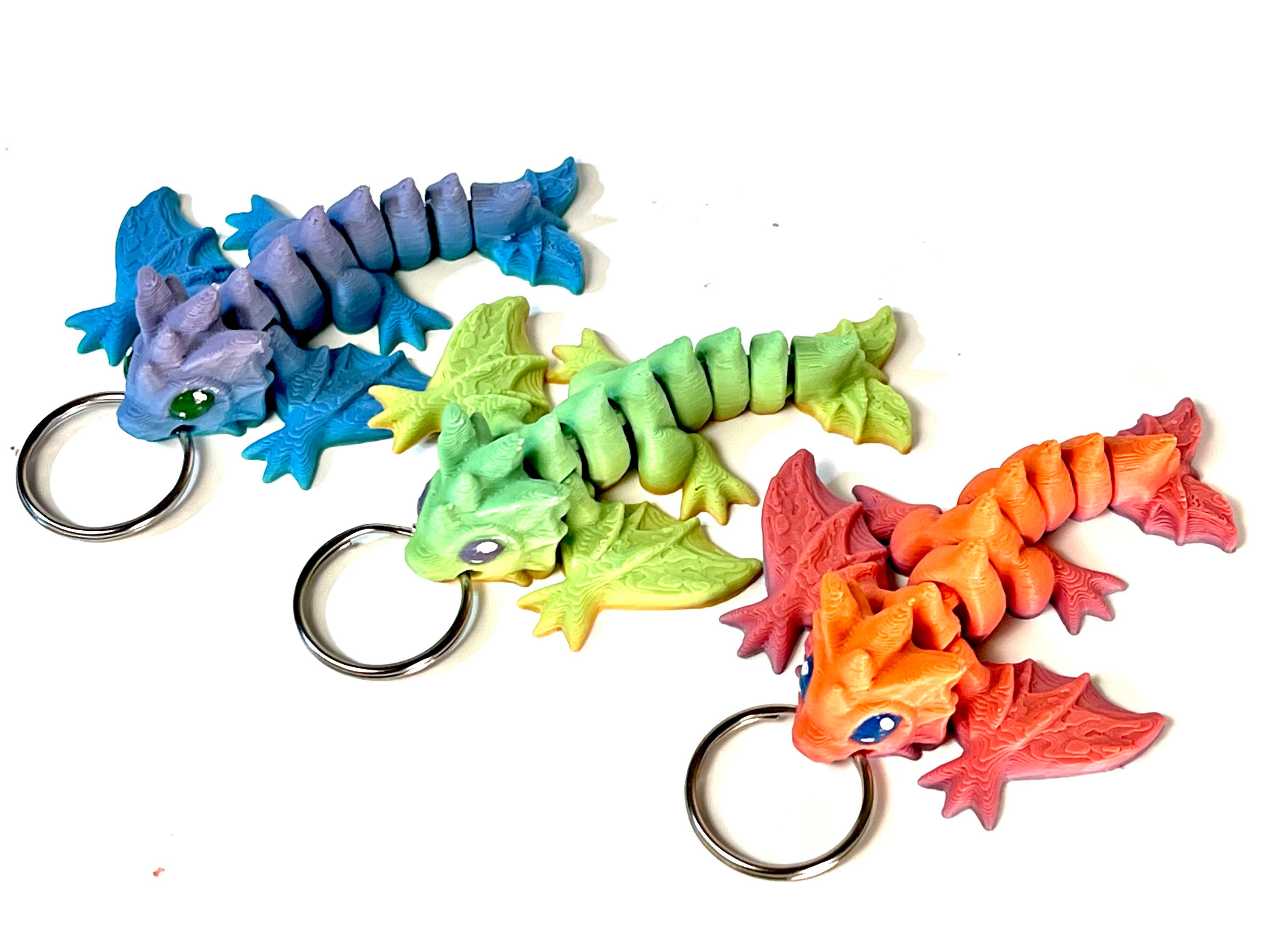 Baby Dragons Wyvern Keychain Dragon Fidget Articulated Keychain Easter ...