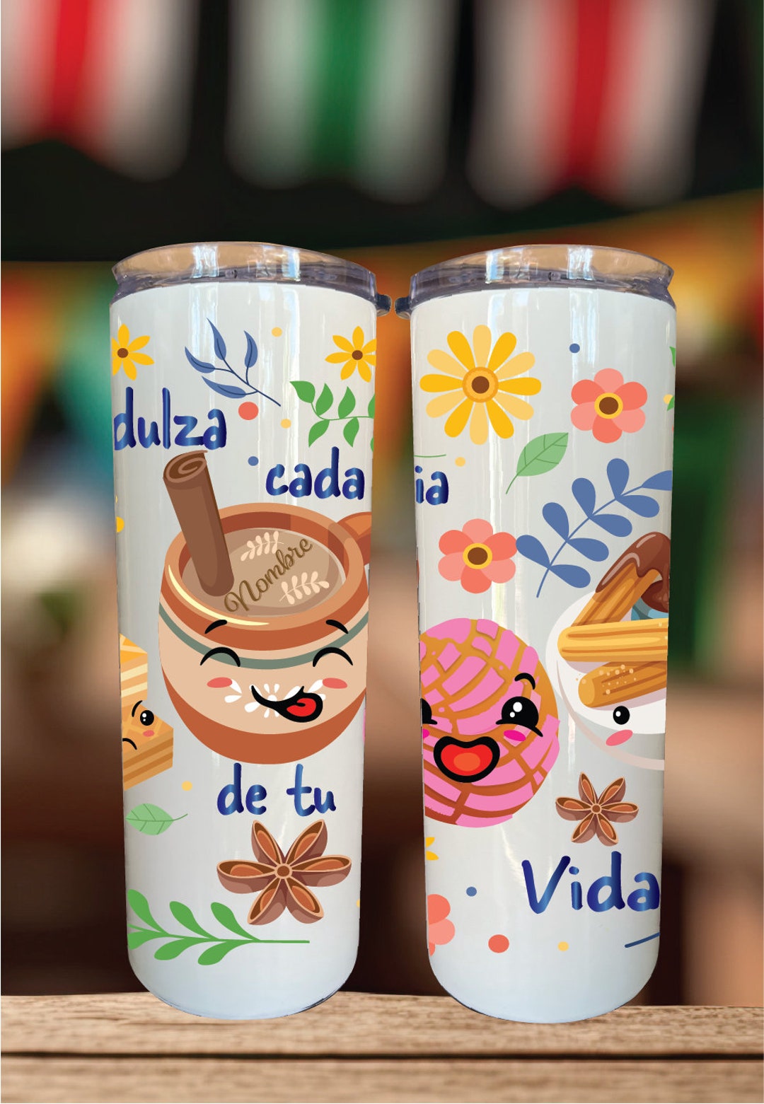 Custom Cute Mexican Conchas Chocolate Churros Traditional Sweets Skinny ...