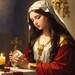 4 X Ai Art Images of Mary Magdalene Praying| AI Art| Mary Magdalene ...