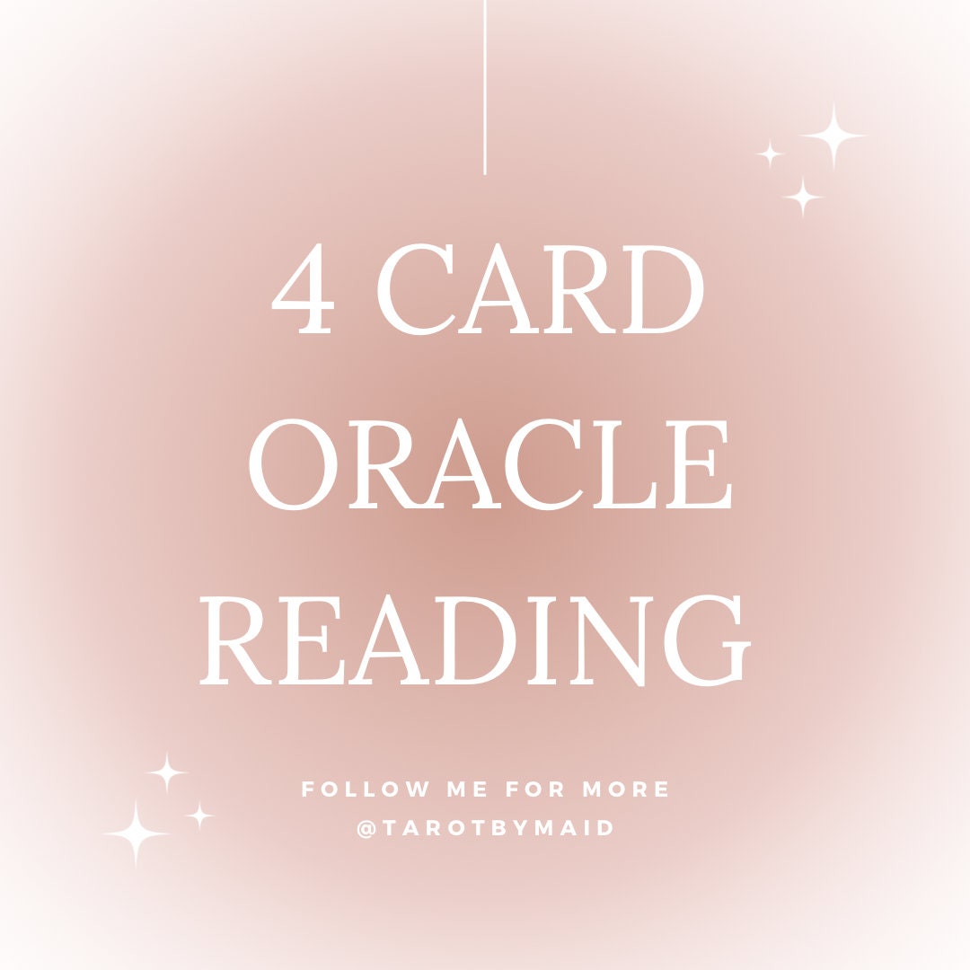 4 X Oracle Card Reading/messages Tarot Psychic Medium Angel Messages ...