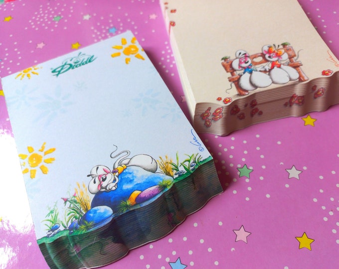 Diddl Block Notes Notepad Writing Set Letter Set Vintage Stationery 90s ...