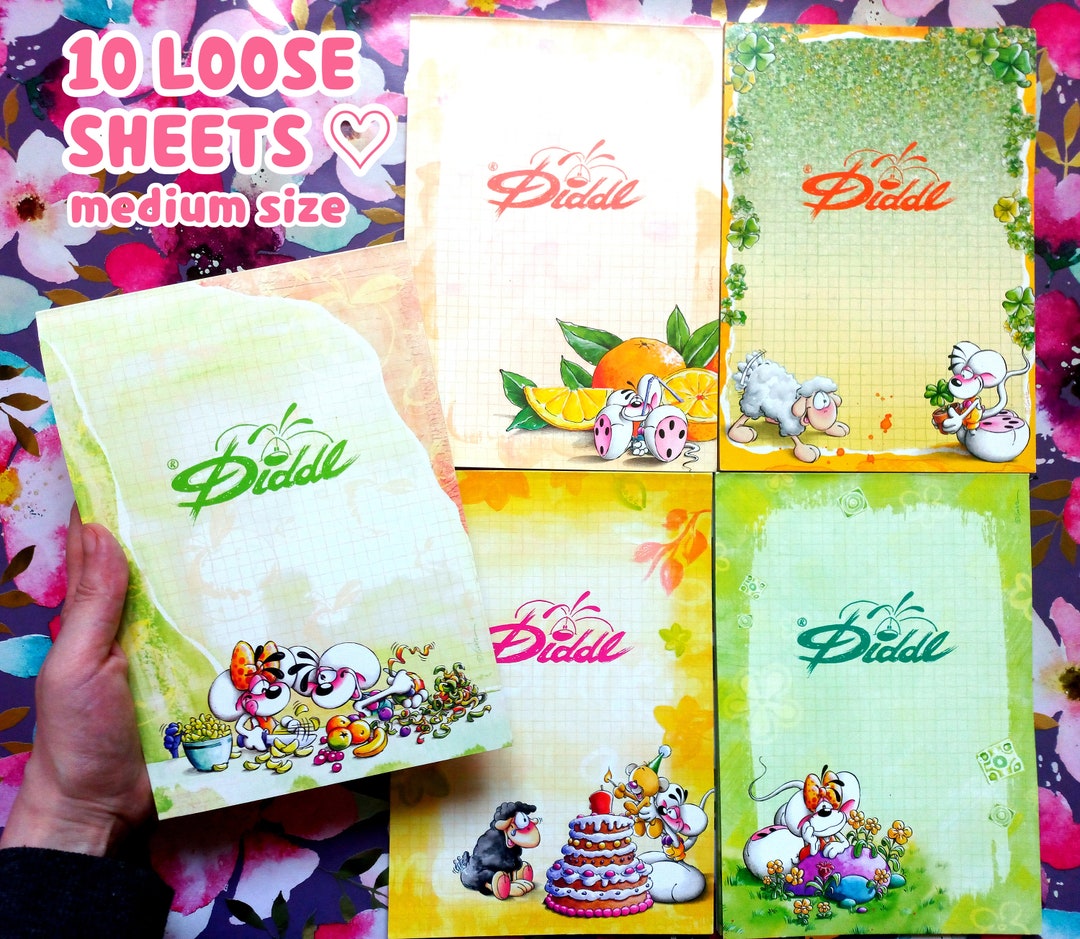 RARE Diddl Writing Paper Diddl Paper Letter Set Note Pad - Etsy