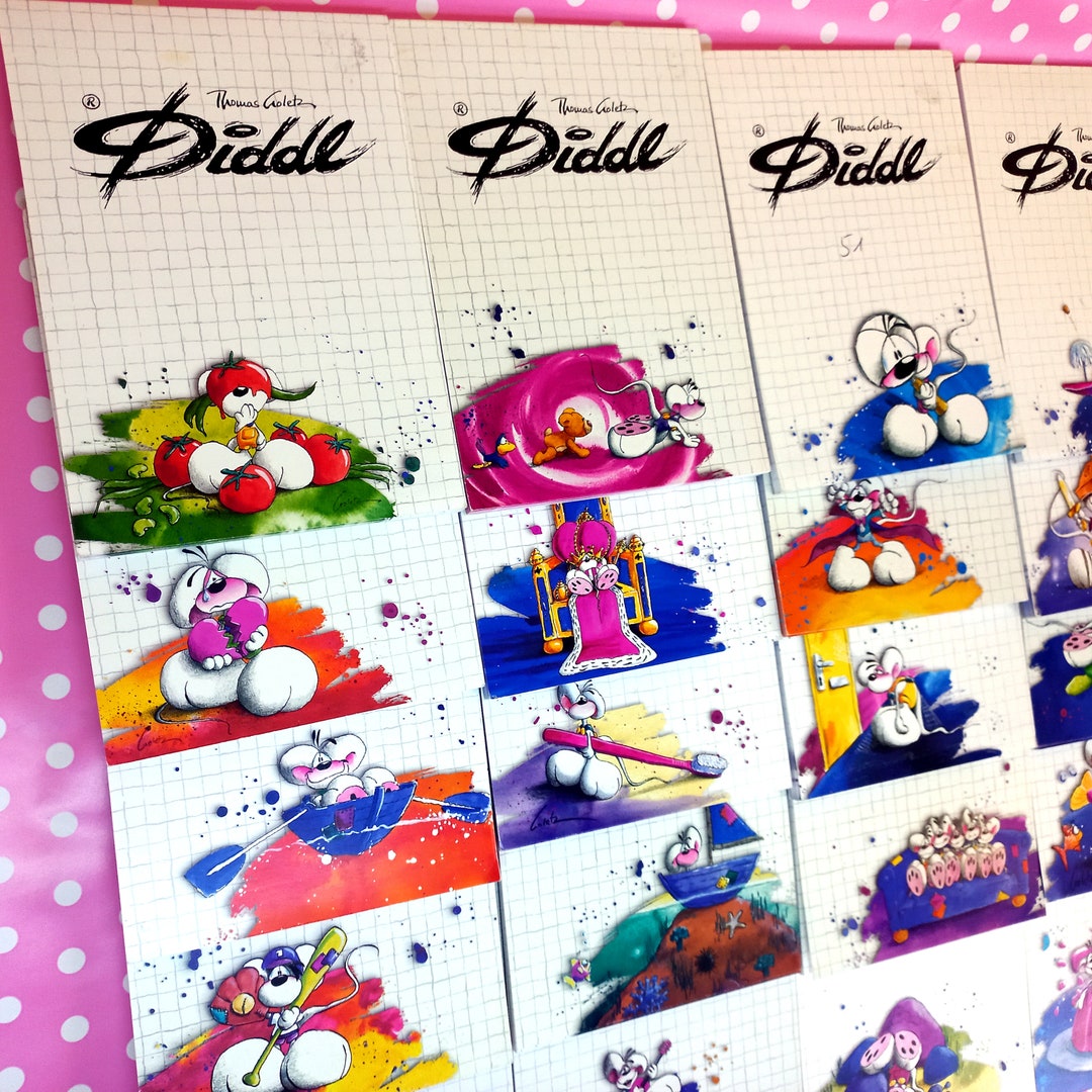 DIDDL Writing Paper Diddl Paper Letter Set Note Pad Block Loose Sheets ...