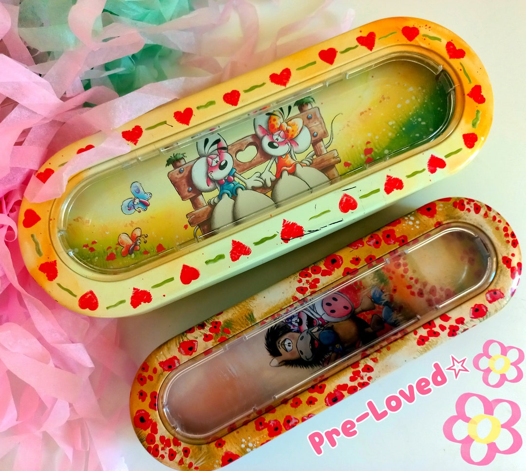 Diddl Pen Case Vintage Diddl Tin Pencil Case Diddlina 90s Vintage ...