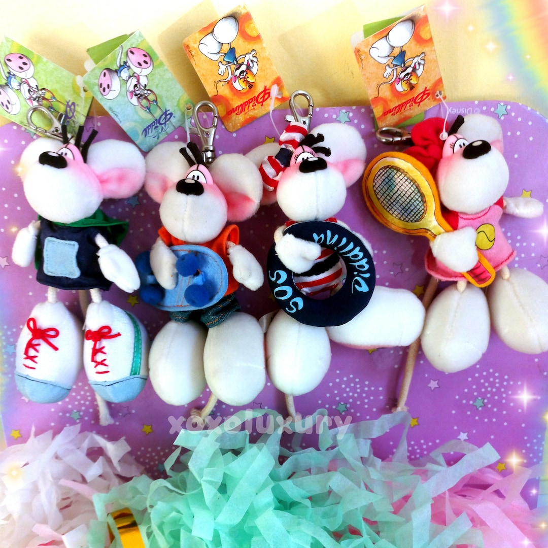 RARITY Diddl Plush Keychain SPORT Edition Vintage Plush - Etsy
