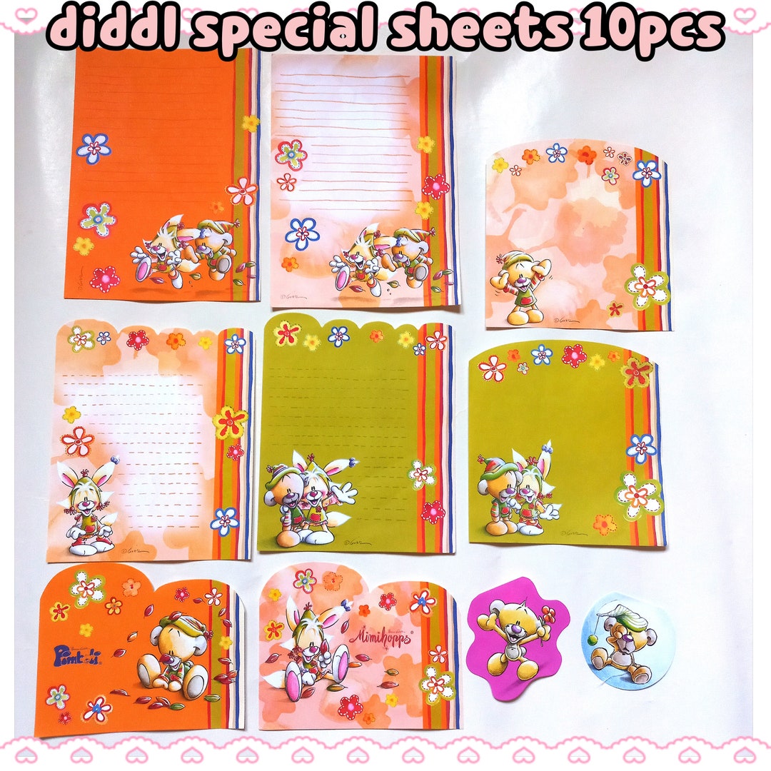 RARE Diddl Writing Paper Diddl Paper Letter Set Note Pad - Etsy