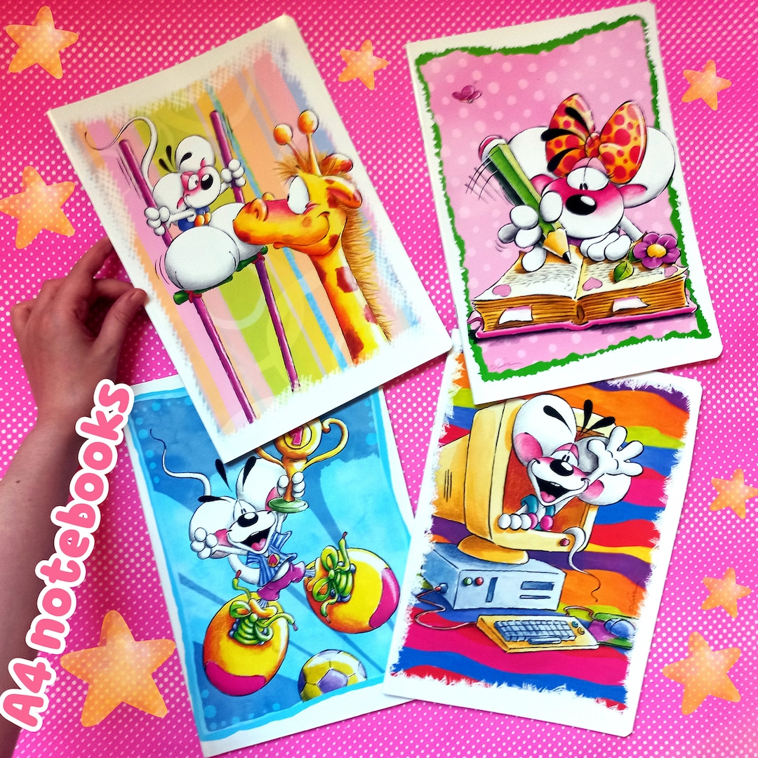 Diddl Notebook Diddlina Vintage Notebook Y2k Diddl Mouse Block A4 ...