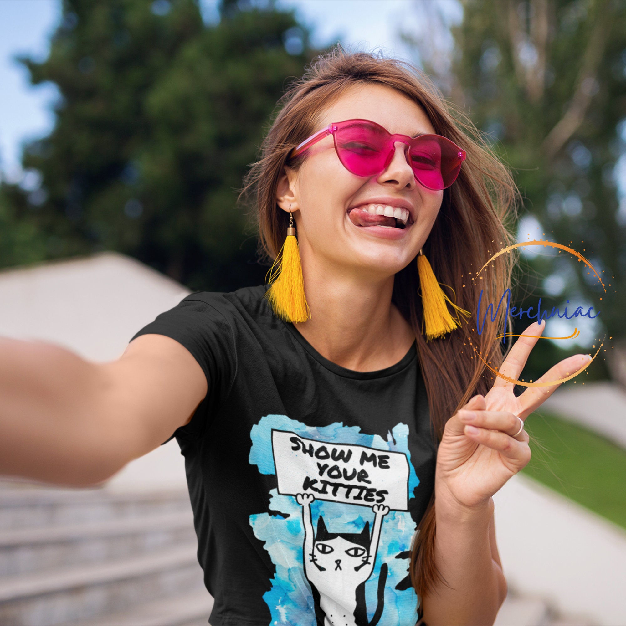 Funny Cat Shirts - Cat T-shirt - Cute Kitten Tee - Funny Shirts With ...