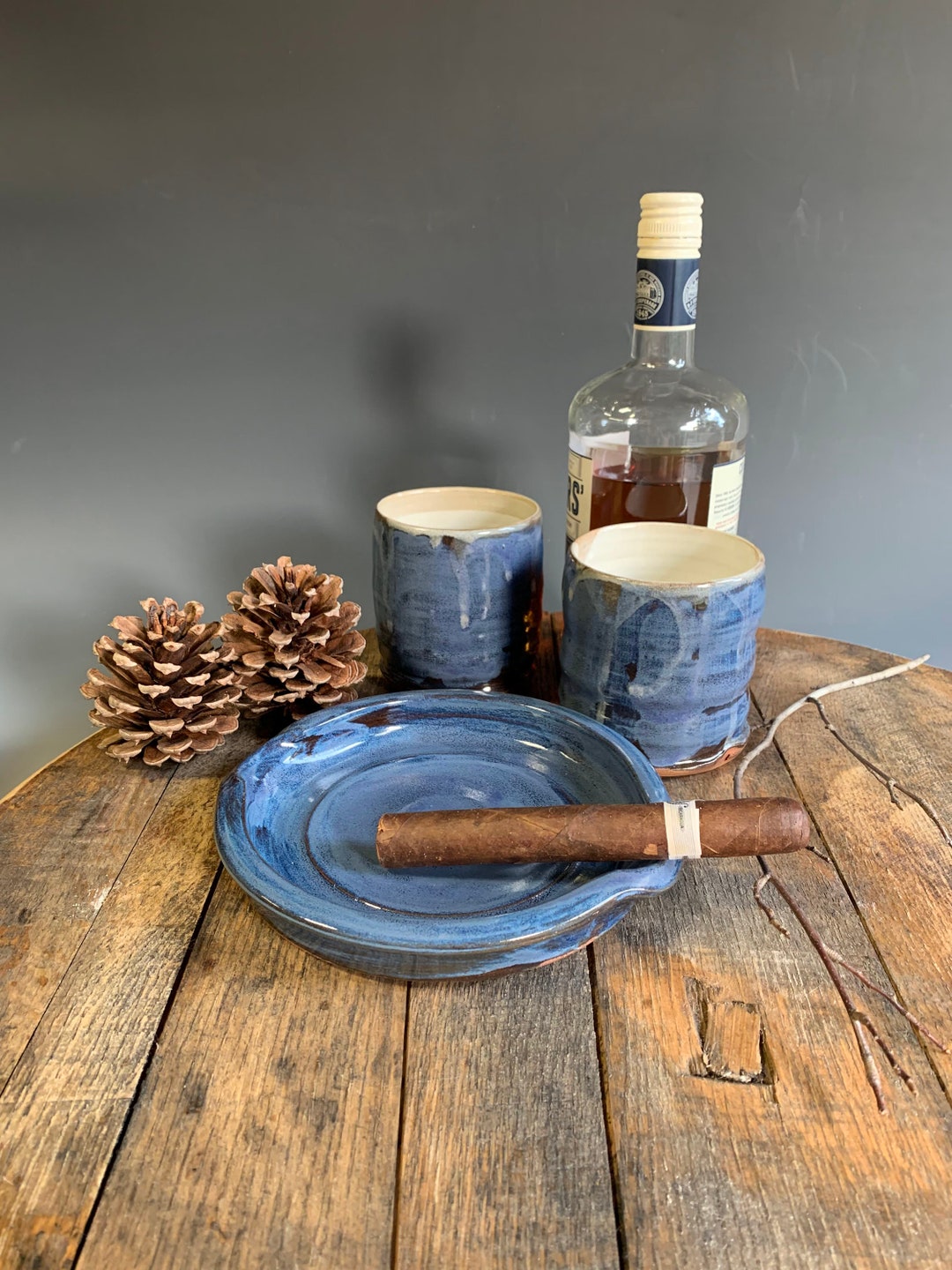Handmade Pottery Gift Set for Anniversary Whiskey Bourbon and - Etsy Canada