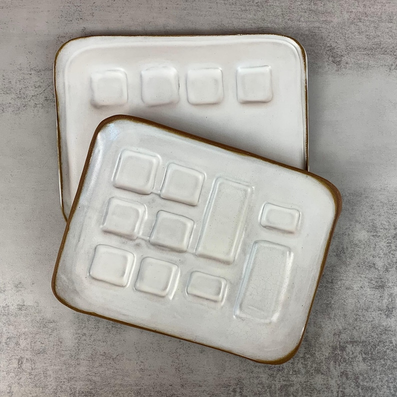 Ceramic Paint Palette | Gift for Artist | Handmade Watercolor Palette ...