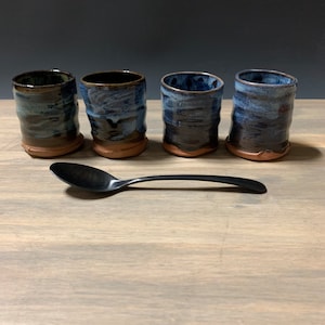 Handmade Ceramic Espresso Cups, Small Coffee Lover Gift, 2oz. Cup ...