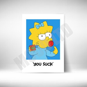 The Simpsons Wall Art the Simpsons Wall Prints A4 Unframed Physical ...