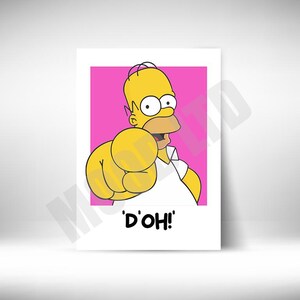 The Simpsons Wall Art the Simpsons Wall Prints A4 Unframed Physical ...