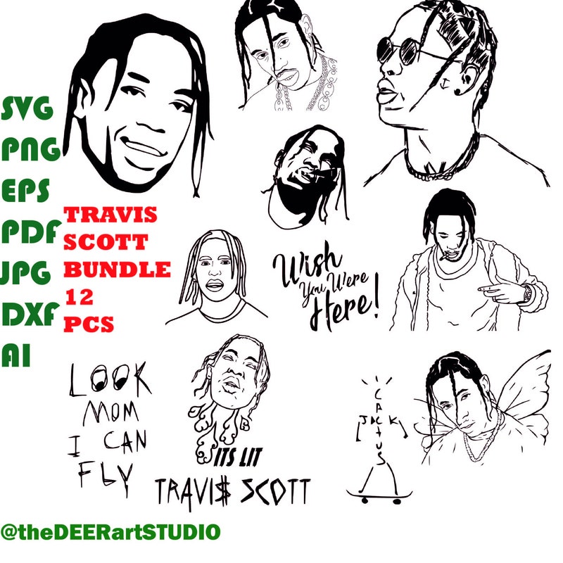 Travis Scott Stickers - Etsy