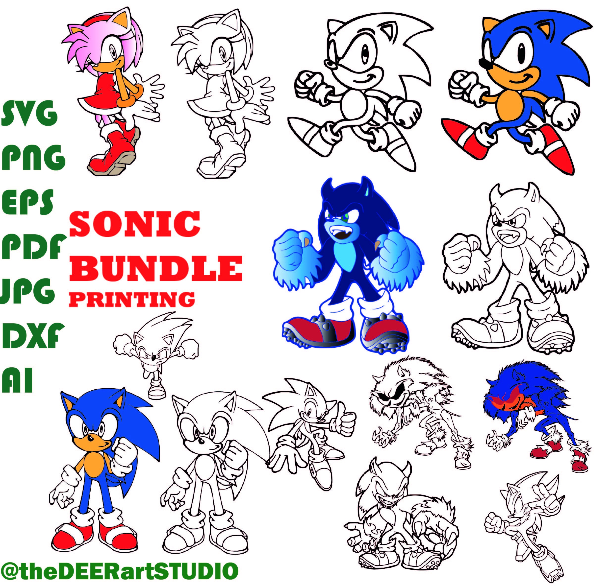 The Hedgehog Svg, Sonic Svg, Sonic Head Svg, Face Svg, Characters SVG ...