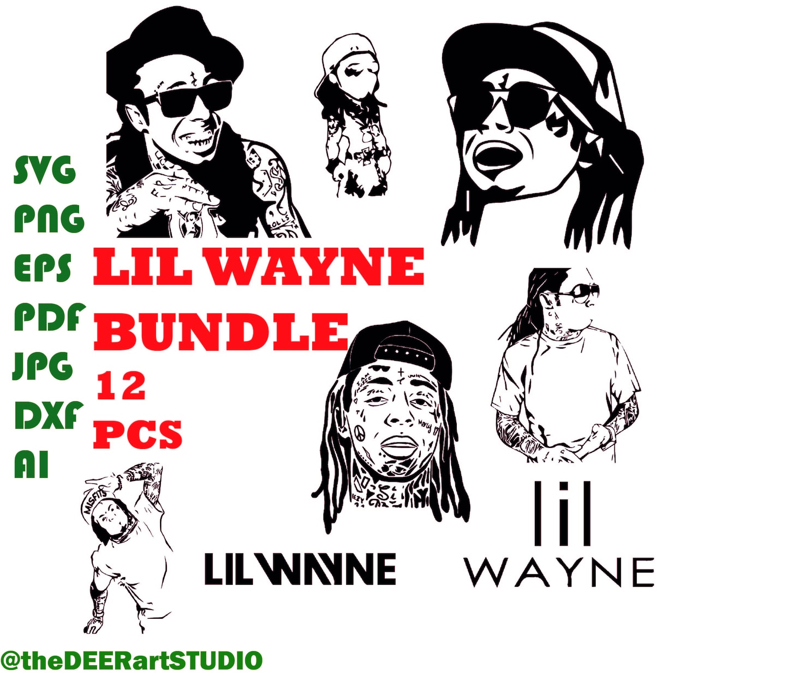 Lil Wayne Svg Bundle | Lil Wayne Stickers | Brand & Logo | Lil Wayne ...