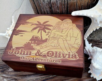 Custom Wood Engraved Box - Etsy