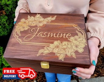 Personalized Pine Wood Gift Box Unfinished - Etsy