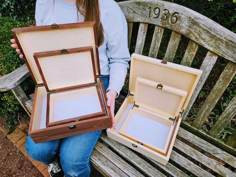 Engraved Wooden Memory Box: Graduation Keepsake, Class Of - Etsy