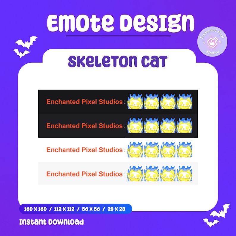 Chaos Skeleton Cat Twitch Emote | Hype Train Kick Twitch Emote | Fire ...