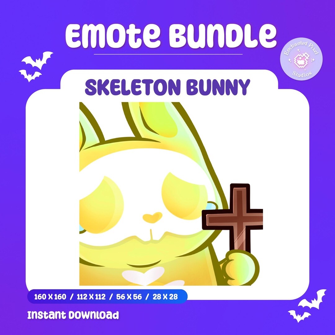 Cute Halloween Streamer Emote Cute Kawaii Chibi Jumpscare Emoji Pastel ...
