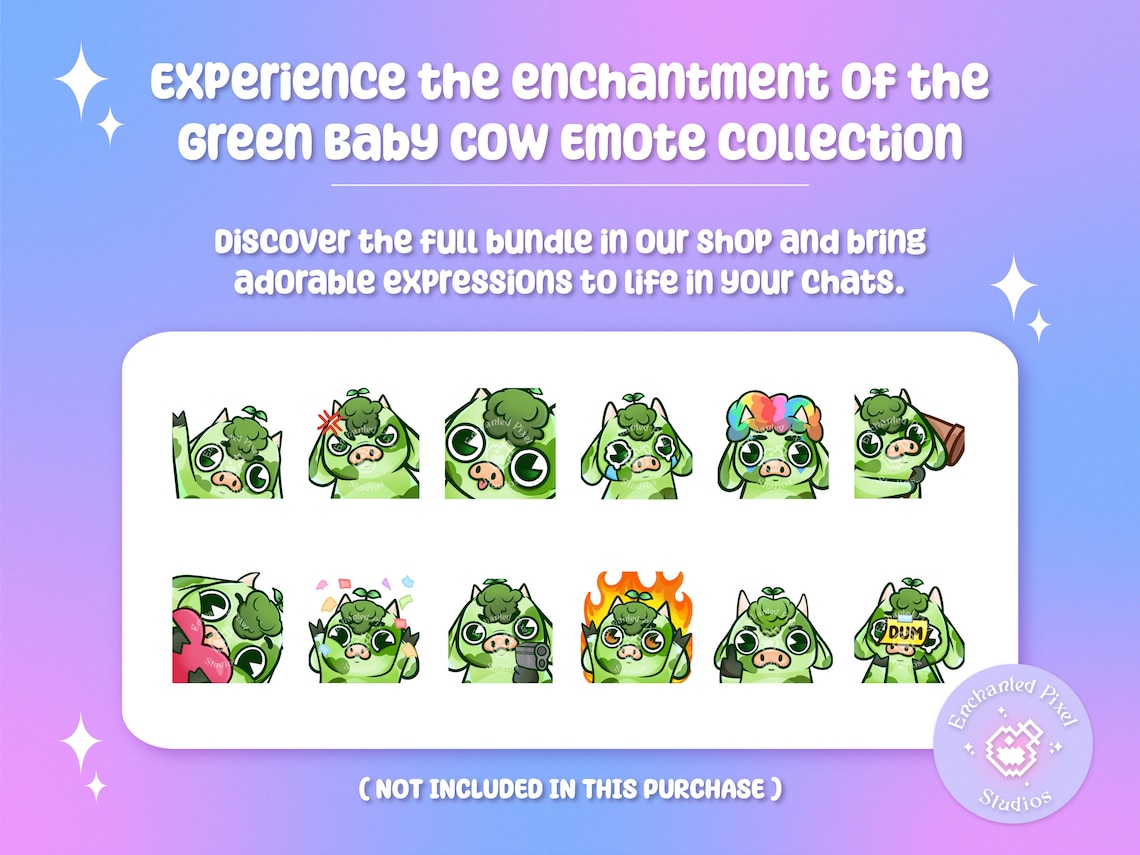 Twitch Ban Emote Cute Ban Emote Kawaii Cow Emote Discord - Etsy