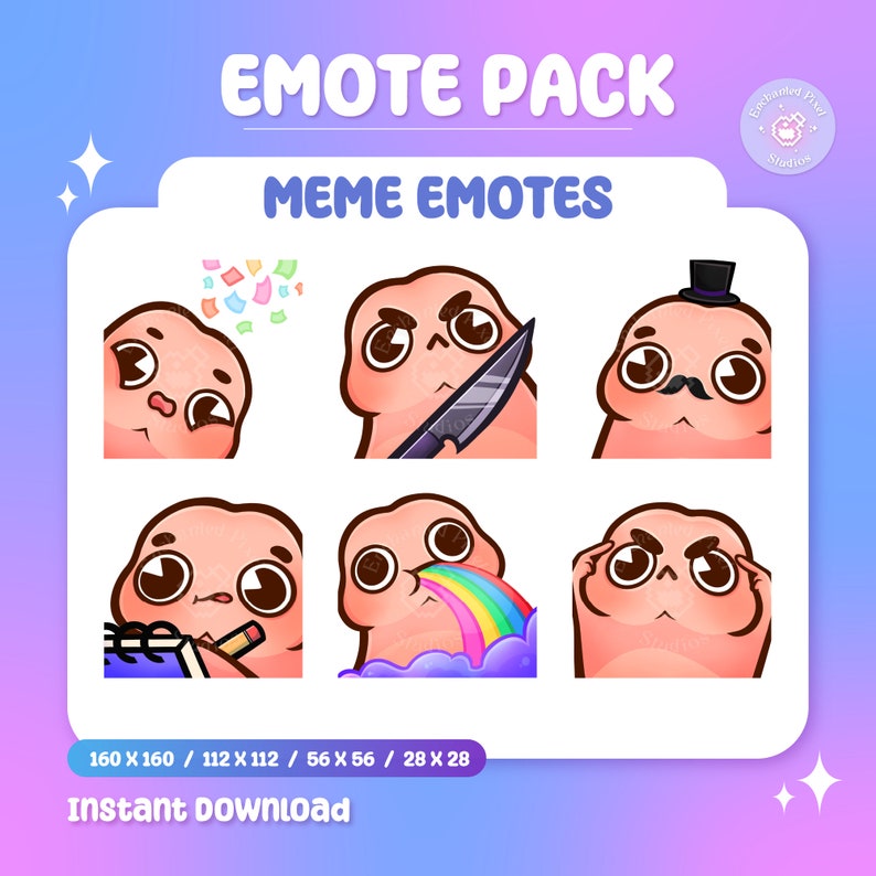 Ultimate Streamer Meme Emote Set / 30 Silly Twitch Emote Pack ...