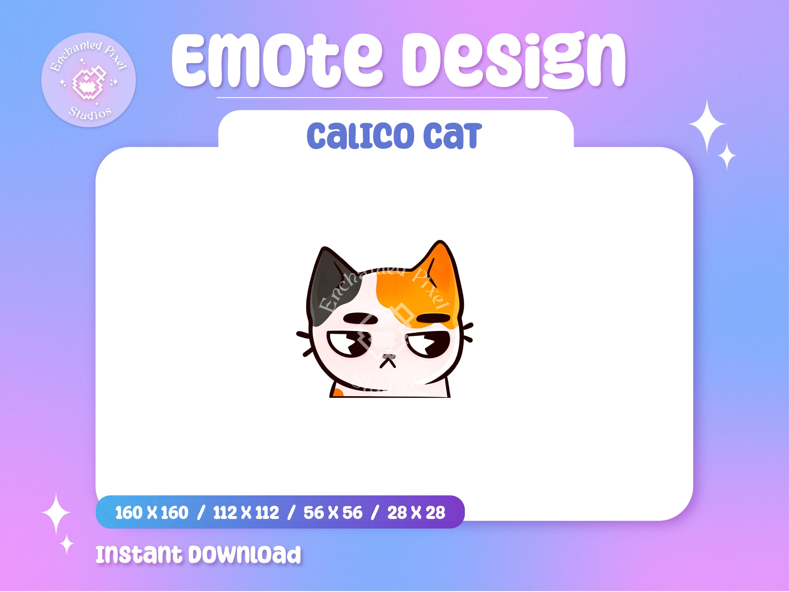 Sus Calico Cat Meme Emote | Calico Cat Meme Emote | Twitch Cat Emote ...
