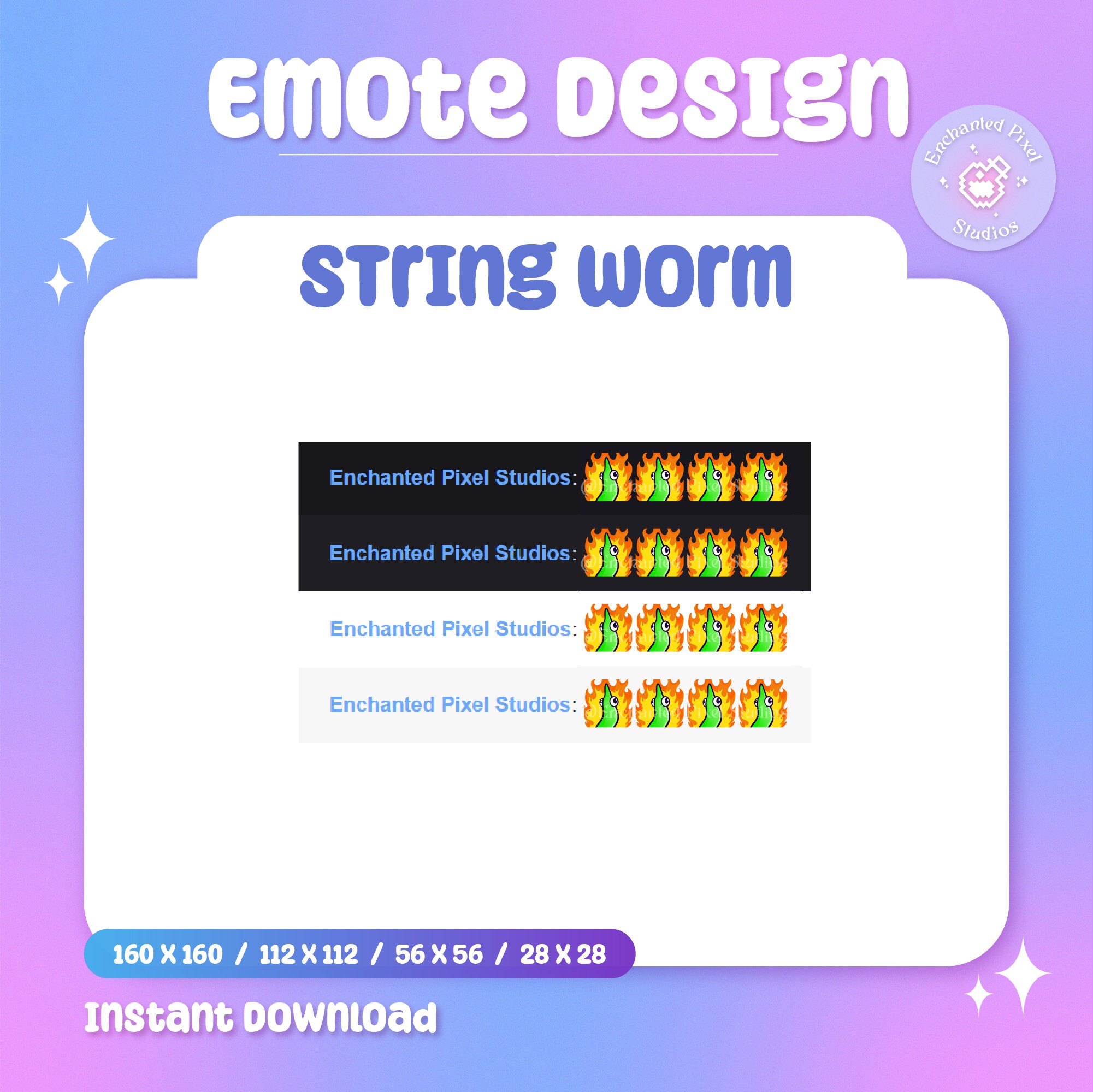 Meme Green Twitch Emote | Green String Worm Chaos Twitch Emoji Funny ...