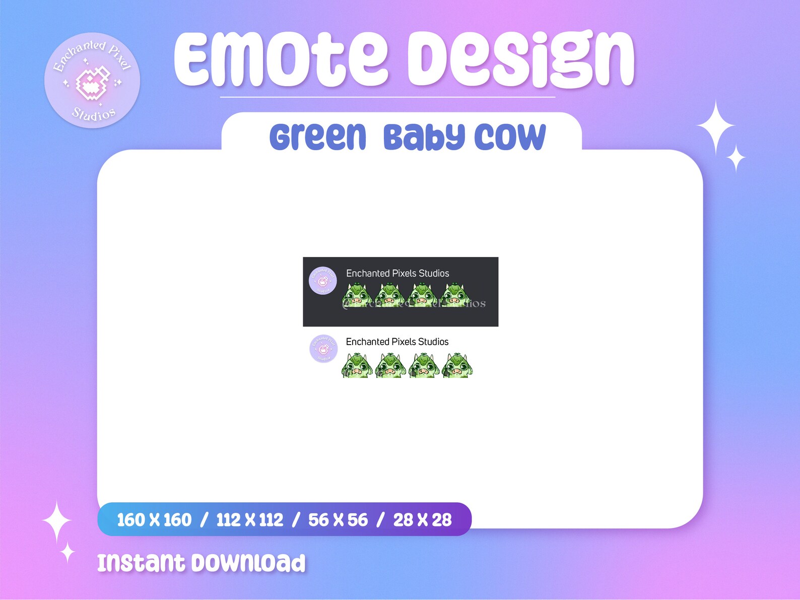 Funny Cow Emote | Cute Cow Emotes | Kawaii Cow Emotes | Twitch Emotes ...