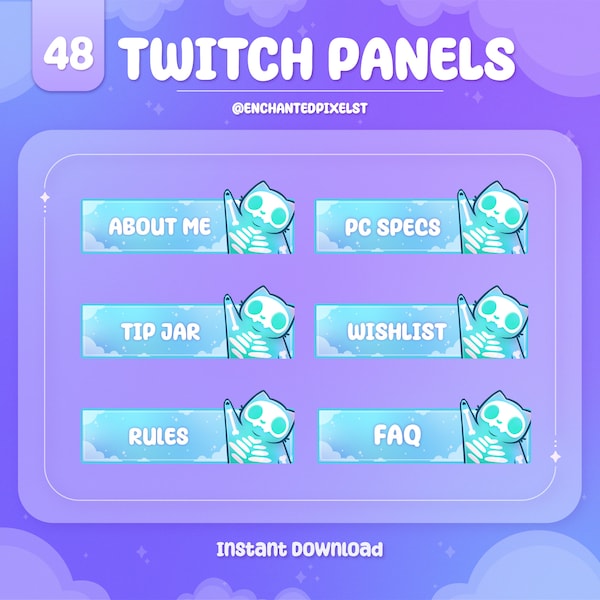 Cute Orange Tabby Cat Twitch Emotes 13 Kawaii Cute Cat Emote Pack ...