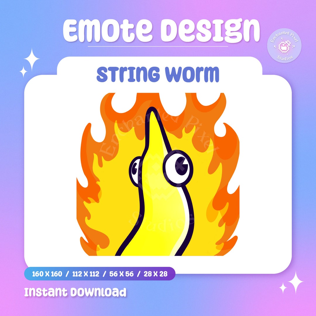 Meme Fire Burning Twitch Emote | Yellow Chaos Twitch Emoji Funny ...