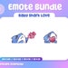 Blue Shark Emote Bundle of Love 3 Twitch Emotes Discord Emotes Youtube ...