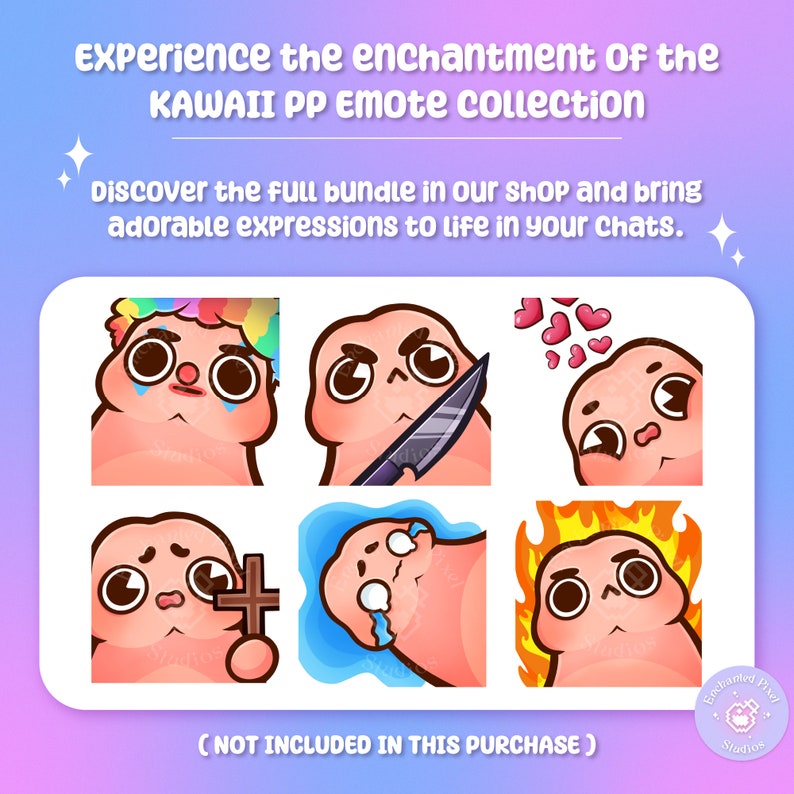 Flex Muscle Meme Twitch Emote | Kawaii PP Gains Emoji | Peen Funny ...