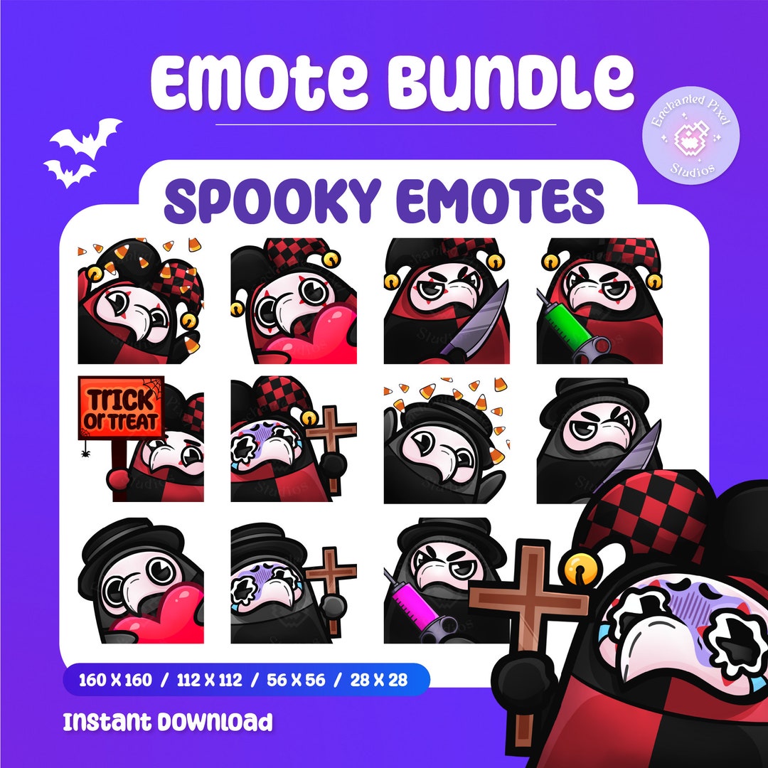Plague Doctor Ultimate Emote Bundle | 12 Jester Plague Doctor Streamer ...