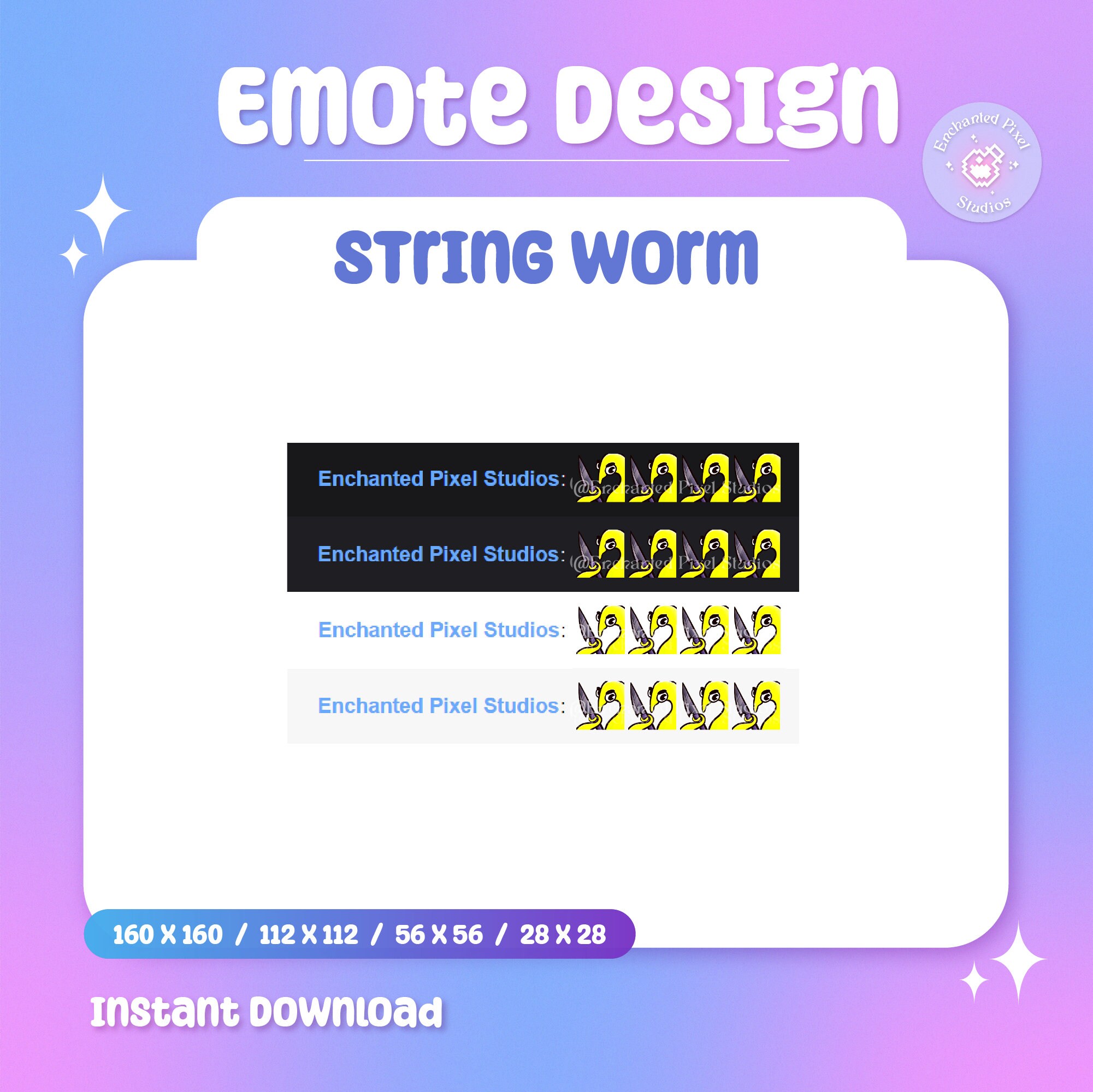 Knife Meme Twitch Emote | String Worm Meme Funny Emoji for Kick Discord ...