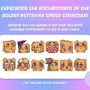 Confused Emote HUH Emote Kawaii Dog Emote Golden Retriever Emote Cute ...