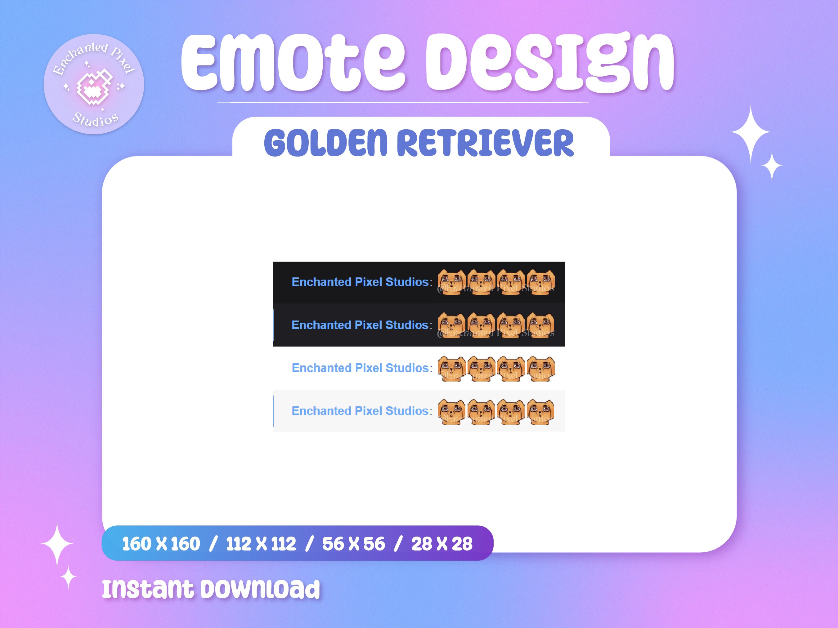 Confused Emote HUH Emote Kawaii Dog Emote Golden Retriever Emote Cute ...